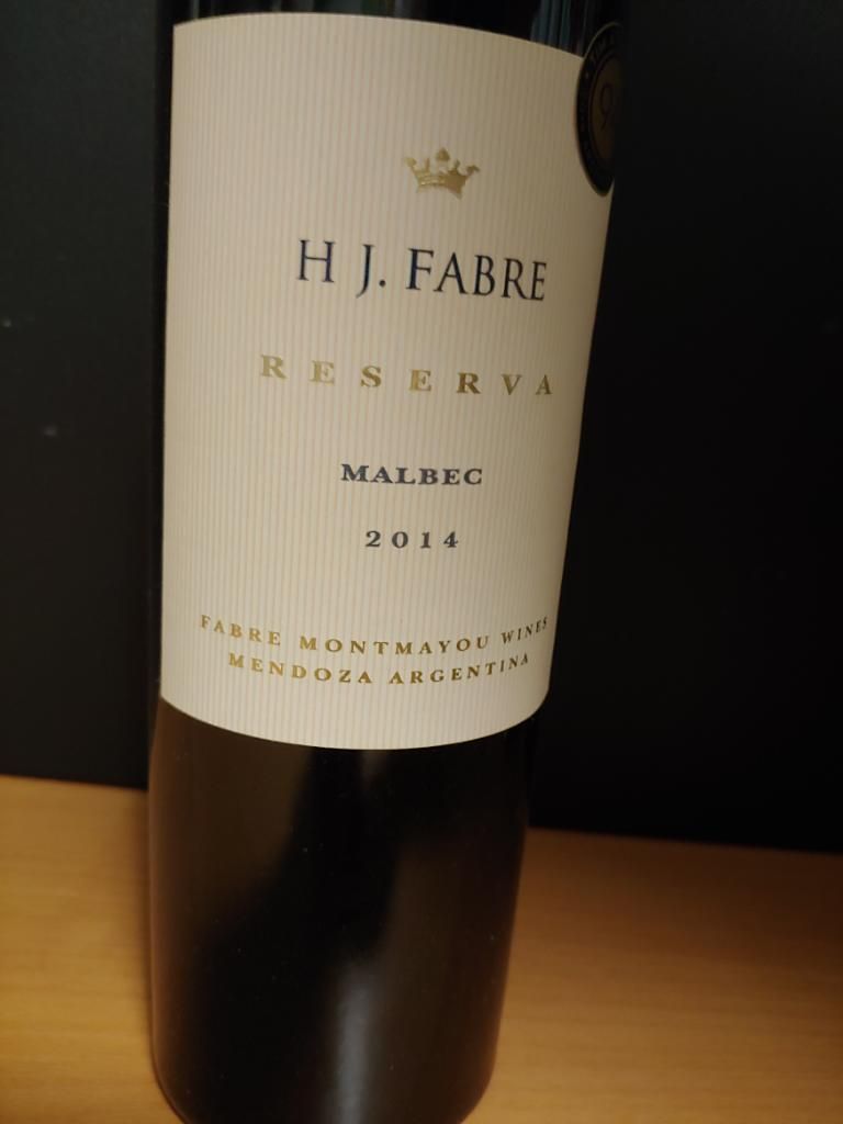 2019 H J. Fabre Malbec, Argentina, Patagonia - CellarTracker