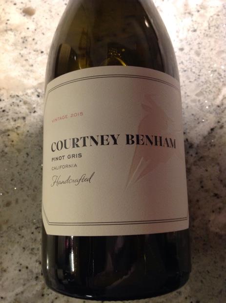 2015 Courtney Benham Pinot Gris, USA, California, Sonoma County ...