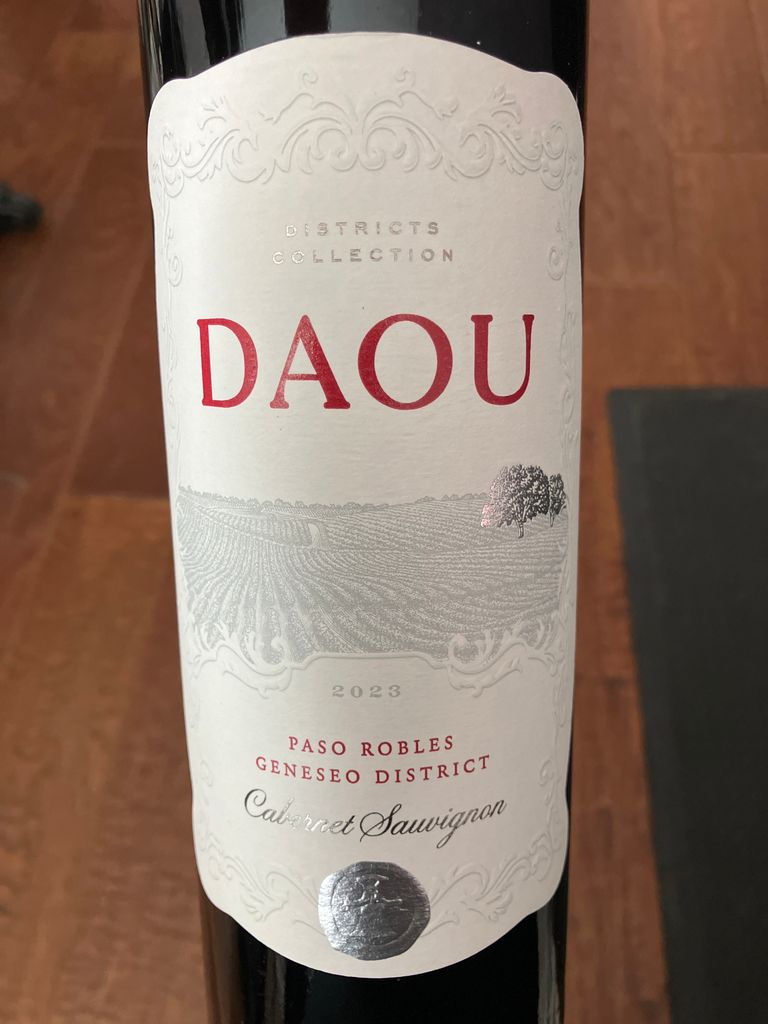 2023 Daou Vineyards Cabernet Sauvignon Paso Robles Geneseo District ...