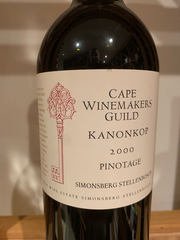 2001 Kanonkop Pinotage Cape Winemakers Guild, South Africa, Coastal ...