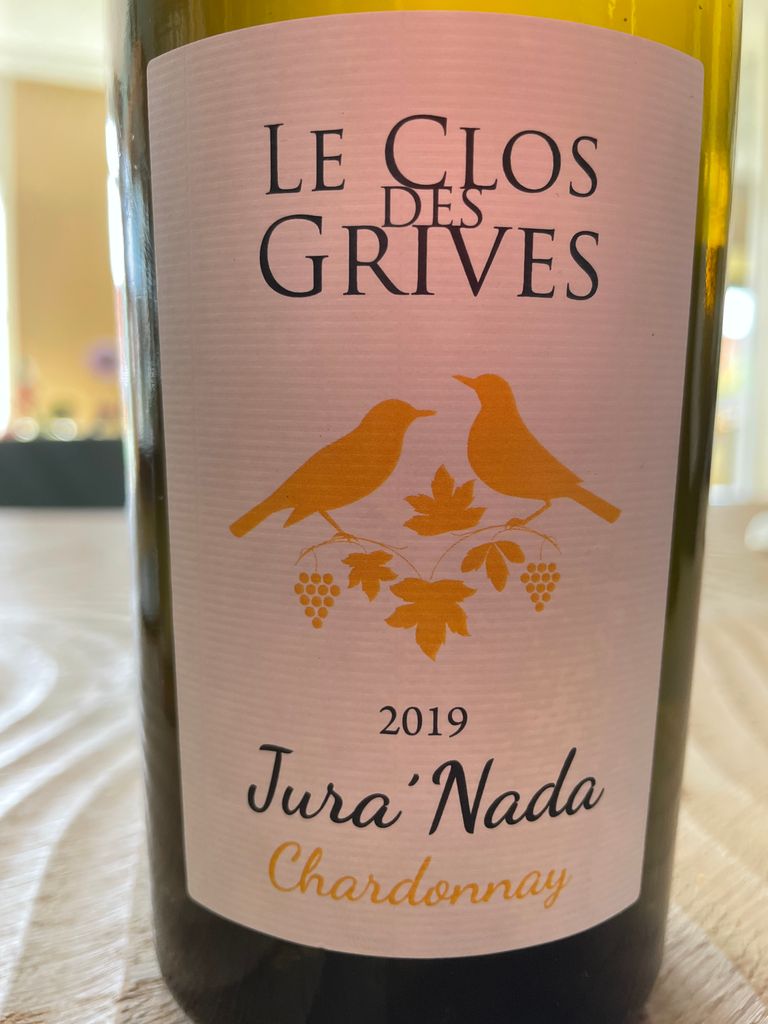 2020 Le Clos des Grives Chardonnay Côtes du Jura Jura Nada, France ...