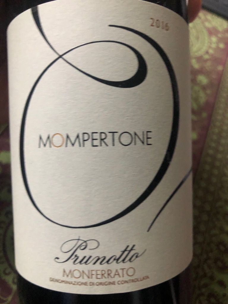2016 Prunotto Monferrato Rosso Mompertone, Italy, Piedmont, Monferrato ...