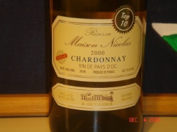 2002 Maison Nicolas Chardonnay Vin de Pays d'Oc Reserve, France ...