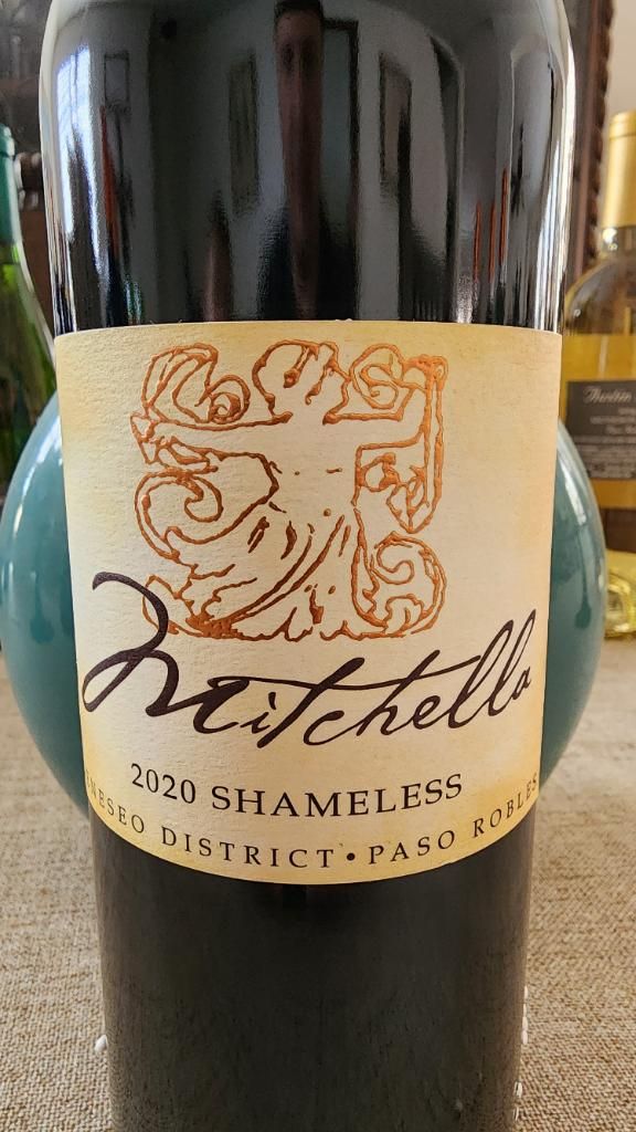 2020 Mitchella Winery Shameless, USA, California, Central Coast, Paso ...
