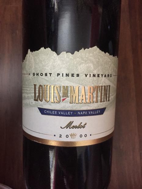 1998 Louis M. Martini Merlot Ghost Pines, USA, California, North Coast ...