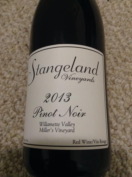2013 Stangeland Pinot Noir Miller's Vineyard, USA, Oregon, Willamette ...