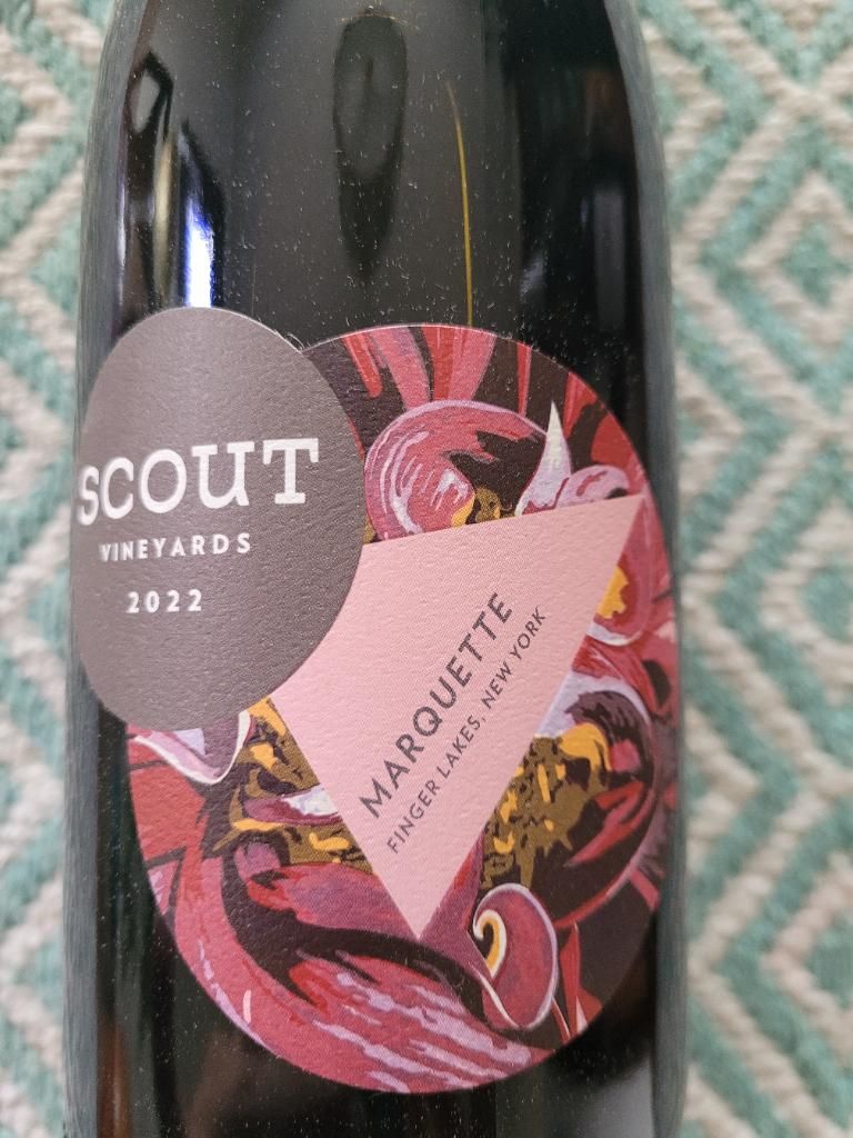 2022 Scout Vineyards Marquette, USA, New York, Finger Lakes, Seneca ...