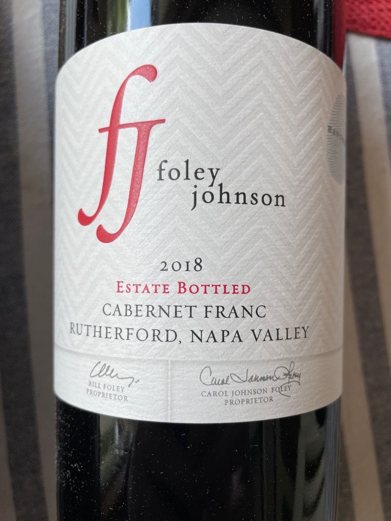2018 Foley Johnson Cabernet Franc, USA, California, Napa Valley ...