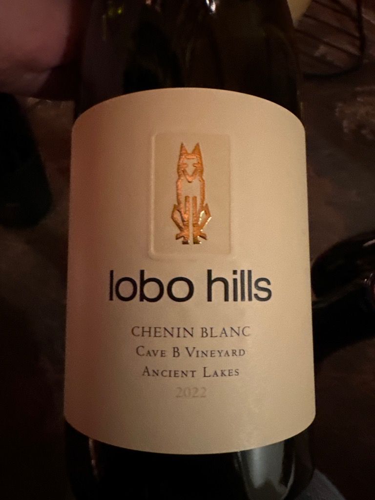 2022 Lobo Hills Chenin Blanc Cave B Vineyard, USA, Washington, Columbia ...