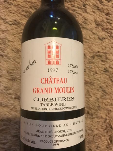 1995 Château Grand Moulin Corbières Vieilles Vignes, France, Languedoc ...