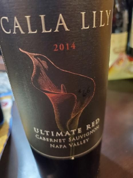 2014 Calla Lily Estate Cabernet Sauvignon Ultimate Red, USA, California ...