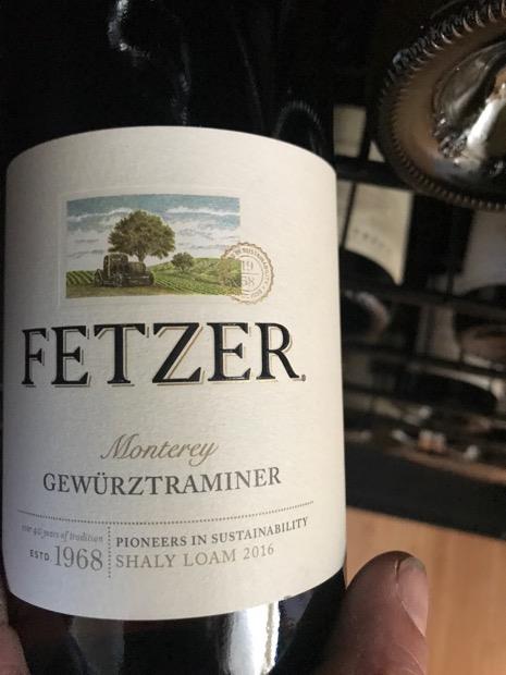 2016 Fetzer Gewürztraminer Shaly Loam, USA, California, Central Coast ...