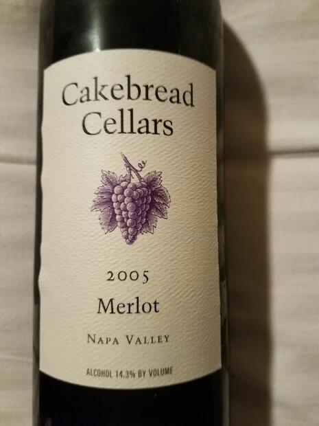2005 Cakebread Cellars Merlot, USA, California, Napa / Sonoma, Carneros ...