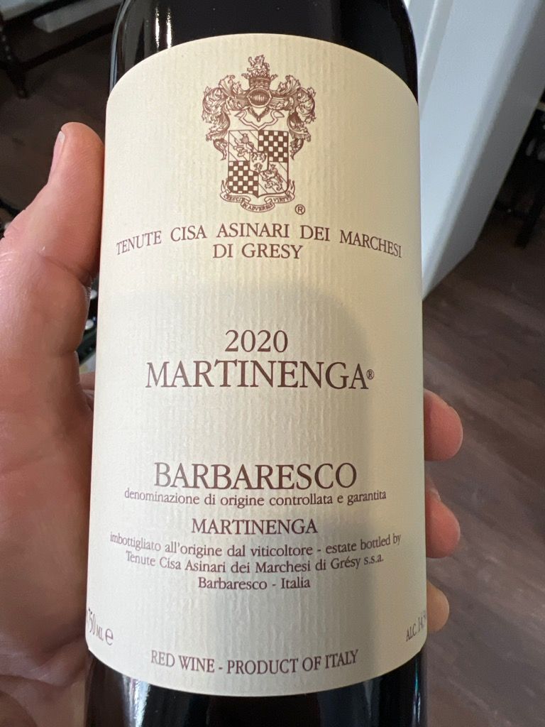 2020 Tenute Cisa Asinari dei Marchesi di Grésy Barbaresco Martinenga ...