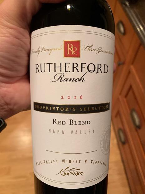 2016 Rutherford Ranch Red Blend Proprietor's Selection, USA, California ...