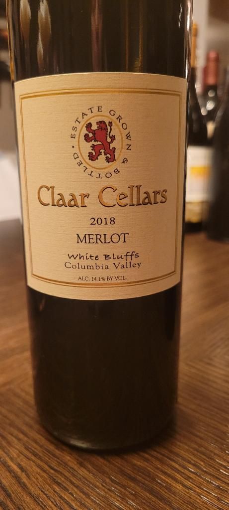 2018 Claar Cellars Merlot White Bluffs, USA, Washington, Columbia ...