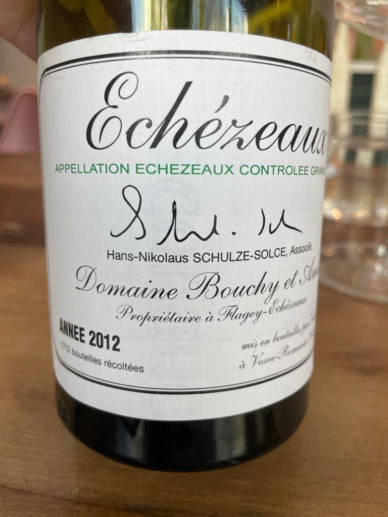 2001 Domaine Bouchy & Amis Echezeaux, France, Burgundy, Côte de Nuits ...