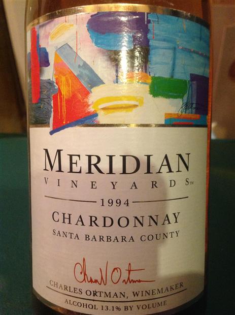 1994 Meridian Vineyards Chardonnay Santa Barbara County, USA ...