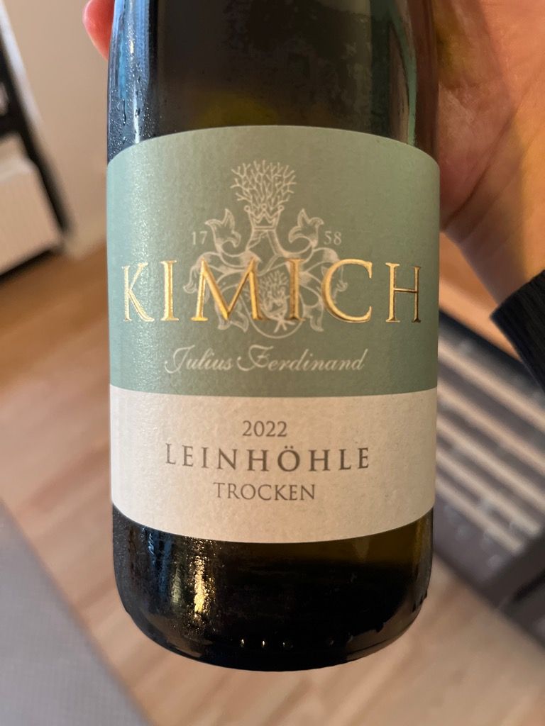 2022 Kimich Deidesheimer Leinhöhle Riesling Kabinett trocken, Germany ...