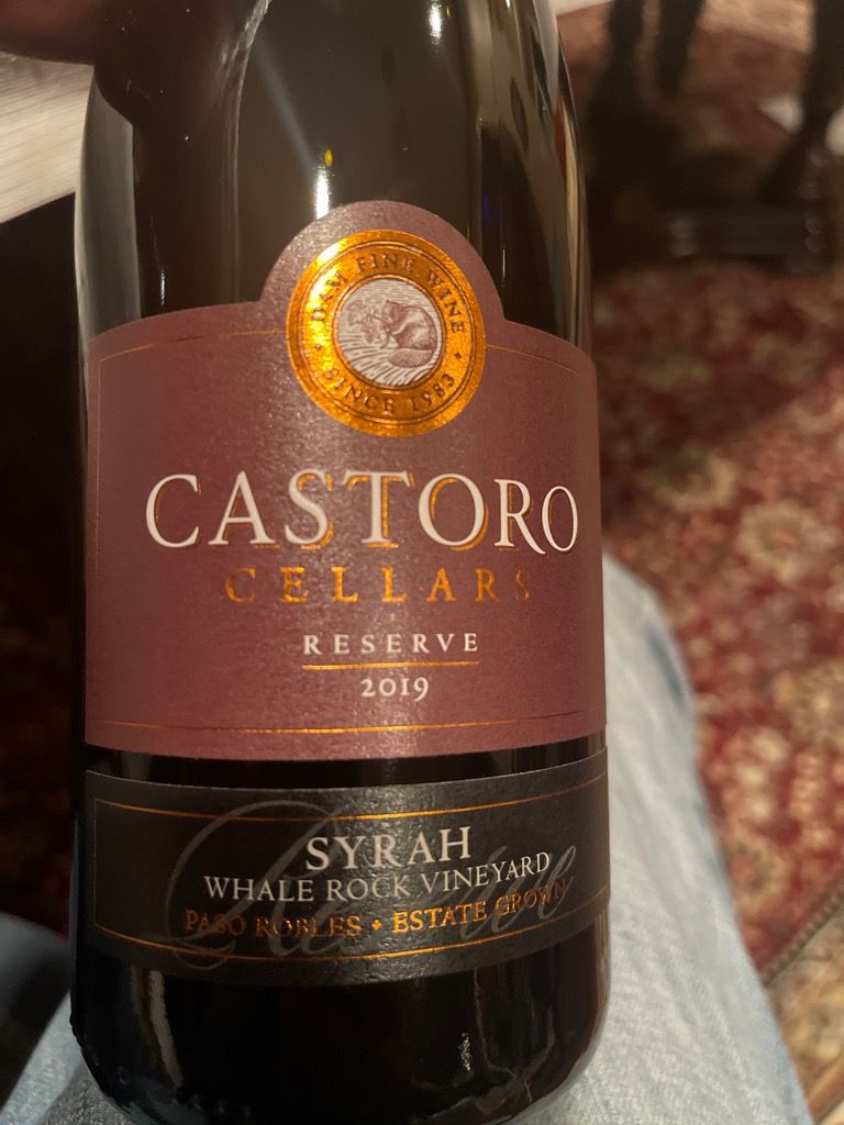 2013 Castoro Cellars Syrah Reserve 'East meets West', USA, California ...