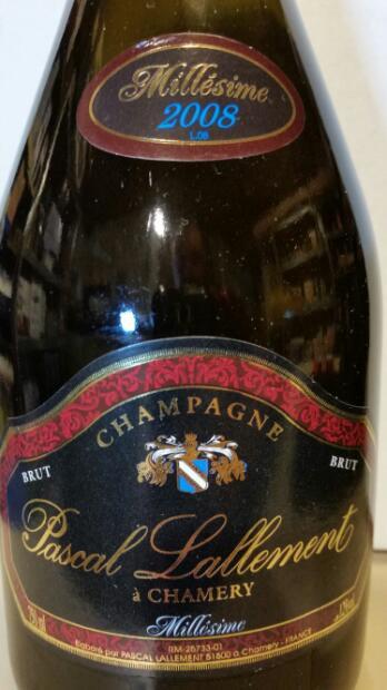 2008 Pascal Lallement Champagne Brut Millésimé, France, Champagne ...