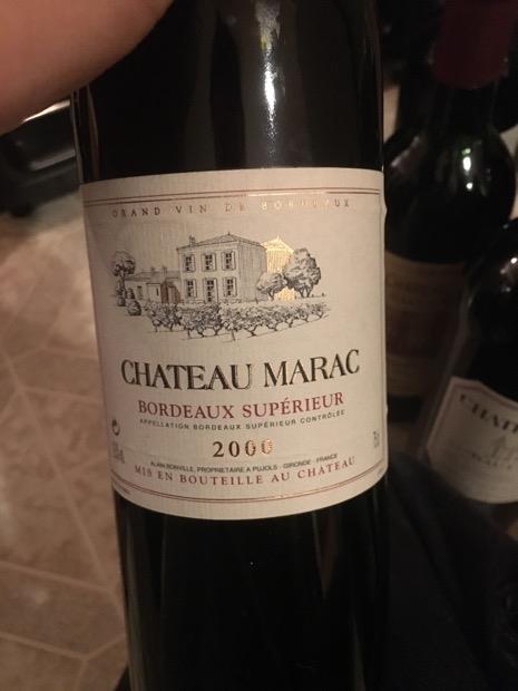 2002 Château Marac, France, Bordeaux, Bordeaux Supérieur - CellarTracker