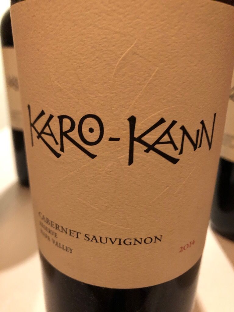 2014 Karo-Kann Cabernet Sauvignon Reserve Napa Valley, USA, California ...