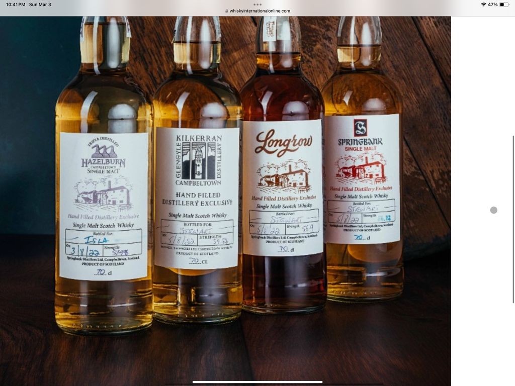 NV Springbank Longrow Hand Filled Distillery Excl. (2022-05-08) Single ...