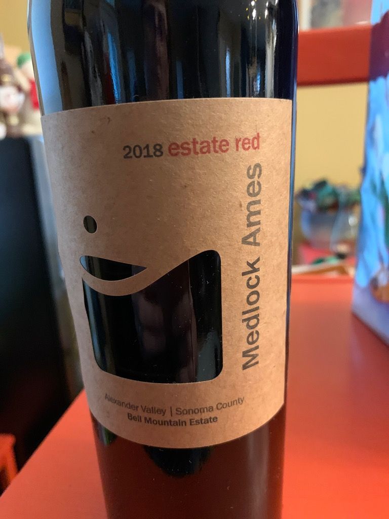 2018 Medlock Ames Estate Red Bell Mountain, USA, California, Sonoma ...