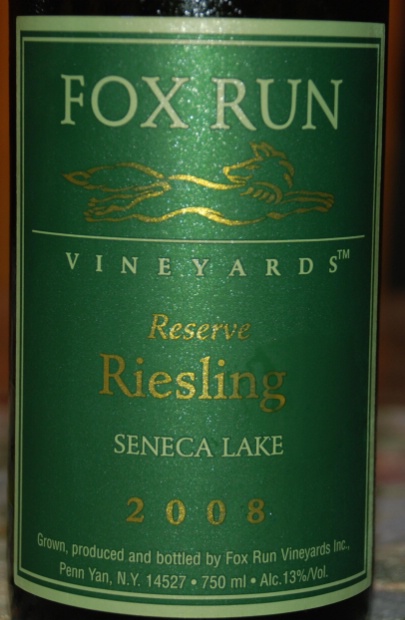 2005 Fox Run Vineyards Riesling Reserve, USA, New York, Finger Lakes ...