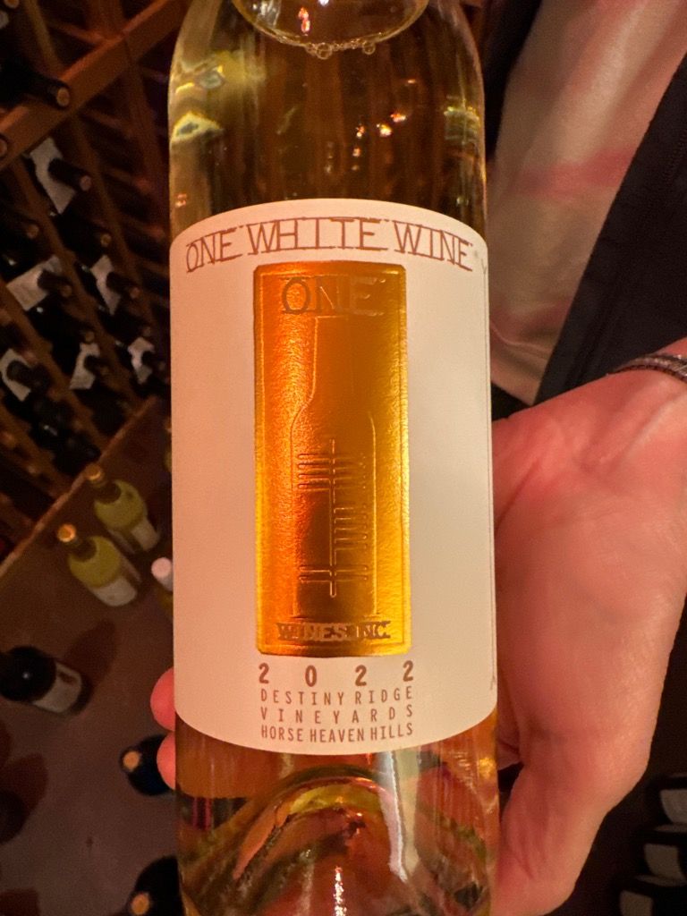 2022 One Wine White Wine Destiny Ridge Vineyards, USA, Washington ...