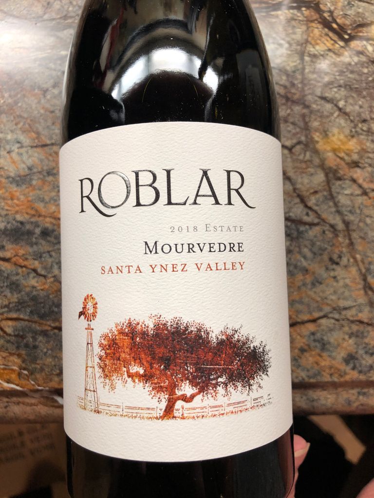 2018 Roblar Mourvèdre Estate, USA, California, Central Coast, Santa ...