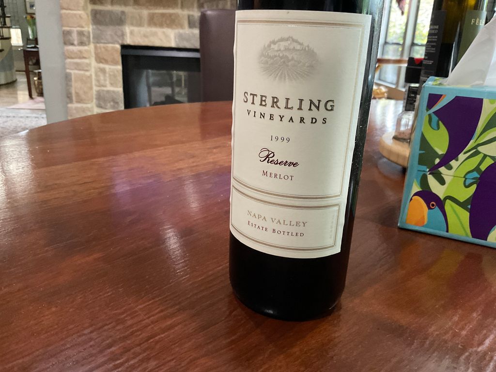 1999 Sterling Vineyards Merlot Reserve, USA, California, Napa Valley ...