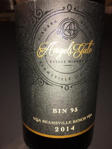 2014 Angels Gate Winery Bin XCV Mountainview, Canada, Ontario, Niagara ...