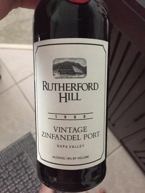 1989 Rutherford Hill Zinfandel Vintage Port, USA, California, Napa ...