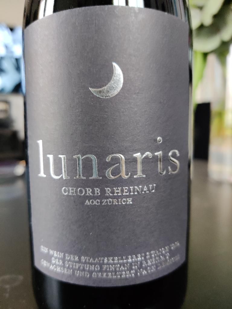 2019 Staatskellerei Zürich Lunaris Cabernet Jura Chorb Rheinau Zürich ...