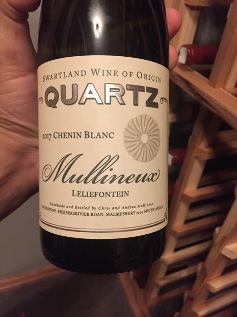 2017 Mullineux Chenin Blanc Quartz 'Leliefontein', South Africa, Coastal Region, Swartland ...