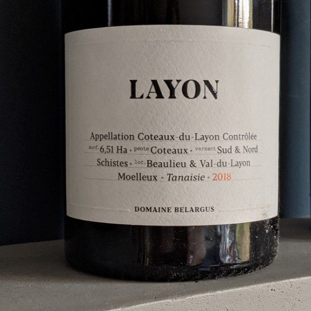 2018 Domaine Belargus Coteaux du Layon Layon, France, Loire Valley ...