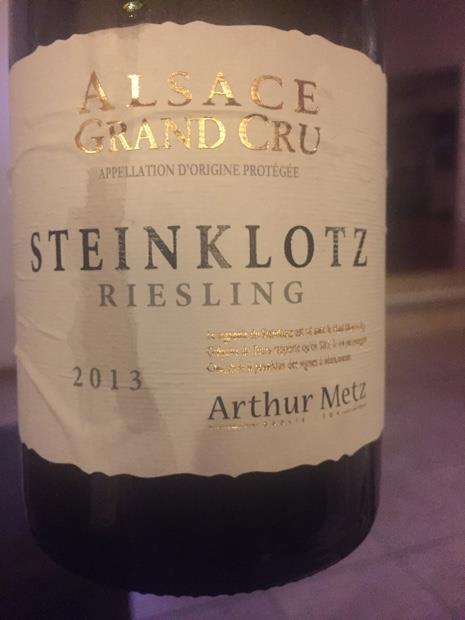 2010 Arthur Metz Riesling Steinklotz, France, Alsace, Alsace Grand Cru ...