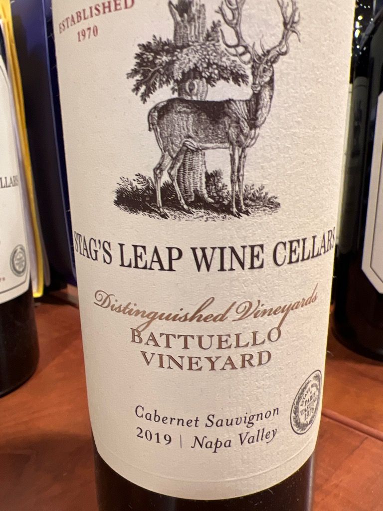 2019 Stag's Leap Wine Cellars Cabernet Sauvignon Distinguished ...