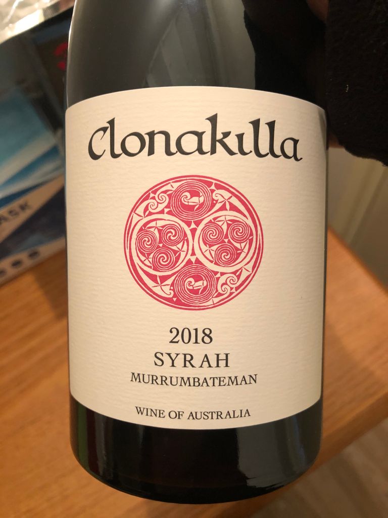 2018 Clonakilla Syrah, Australia, New South Wales, Southern New South ...