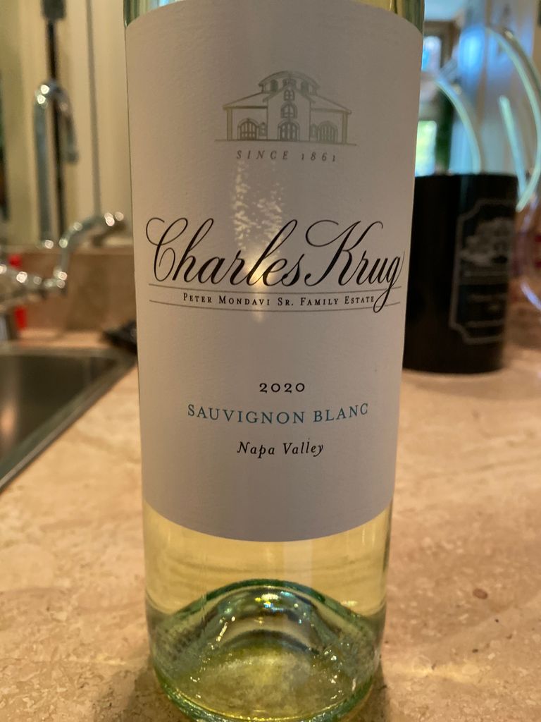 2020 Charles Krug Winery (Peter Mondavi Family) Sauvignon Blanc, USA ...