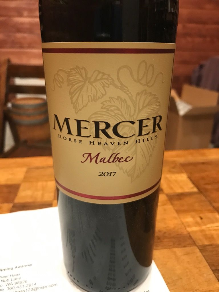 2017 Mercer Malbec, USA, Washington, Columbia Valley - CellarTracker