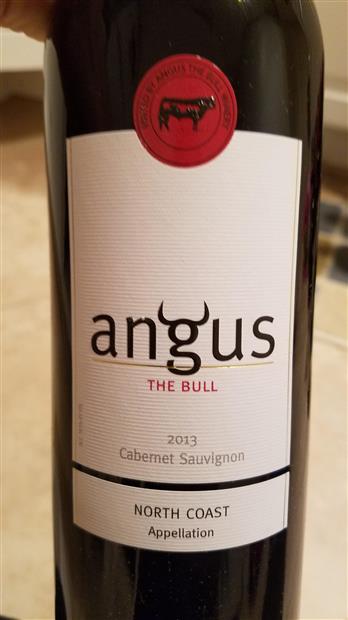 2013 Angus the Bull Cabernet Sauvignon North Coast, USA, California ...
