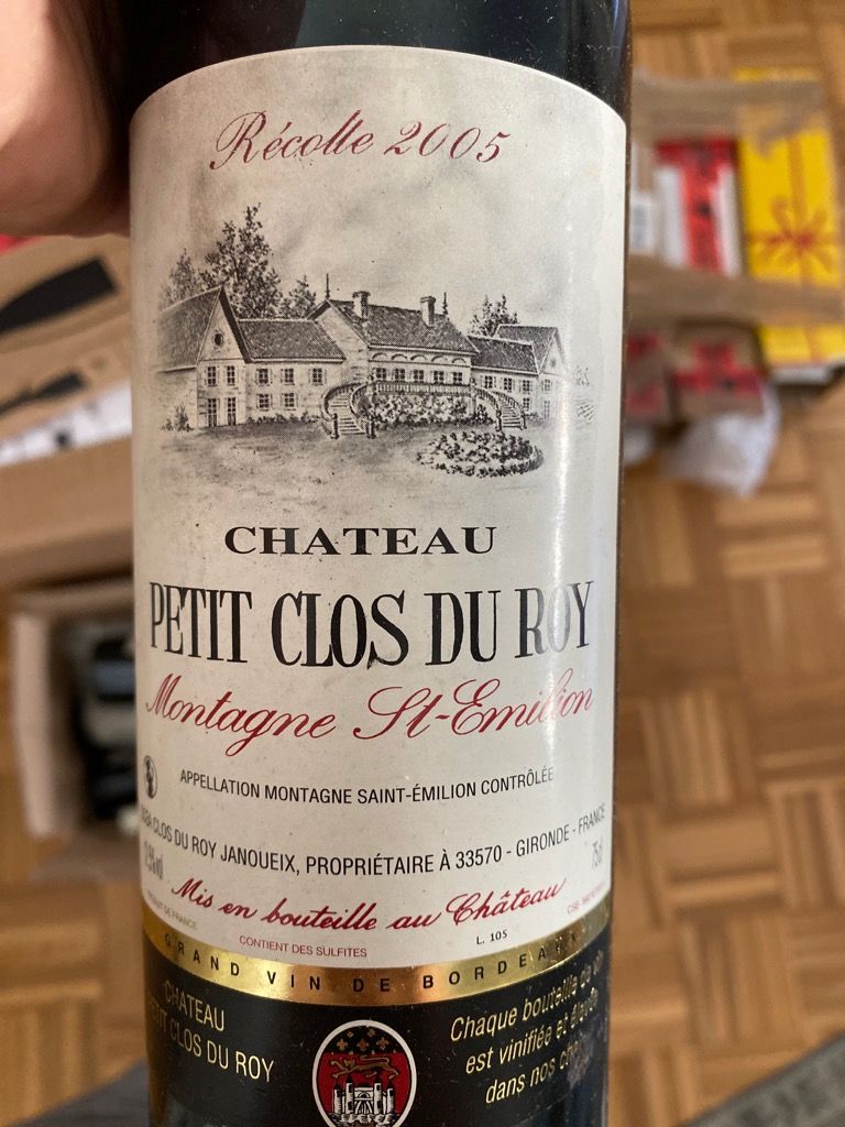 2005 Château Petit Clos du Roy, France, Bordeaux, Libournais, Montagne ...