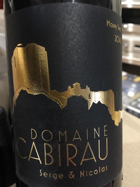 2016 Domaine Cabirau Maury Sec Serge & Nicolas, France, Languedoc ...