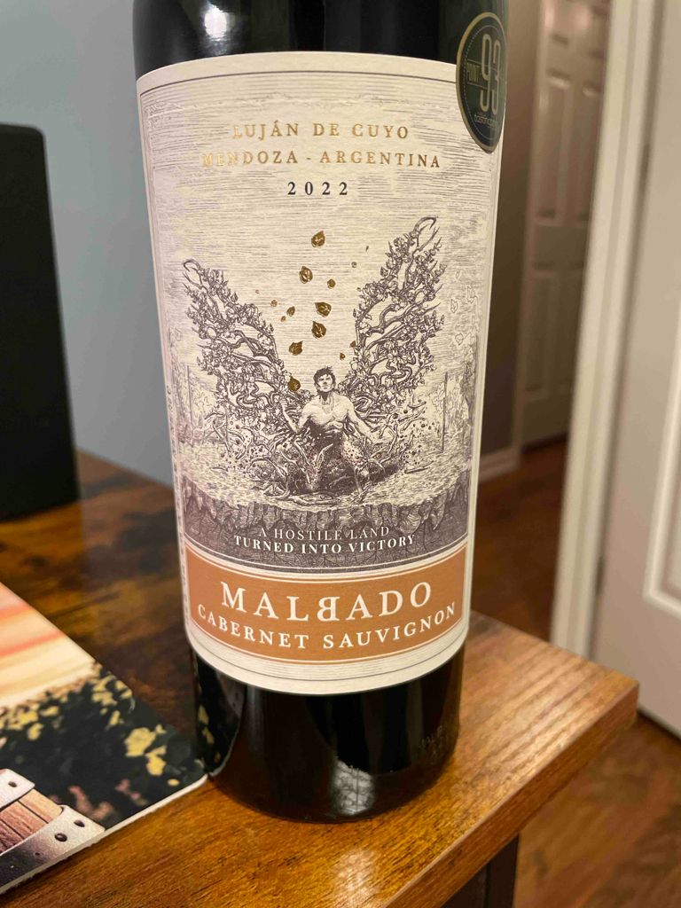 2023 Malbado Cabernet Sauvignon, Argentina, Mendoza, Lujan de Cuyo ...