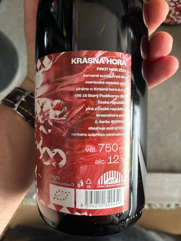 2024 Vinařství Krásná Hora Pinot Noir, Czech Republic, Moravia ...