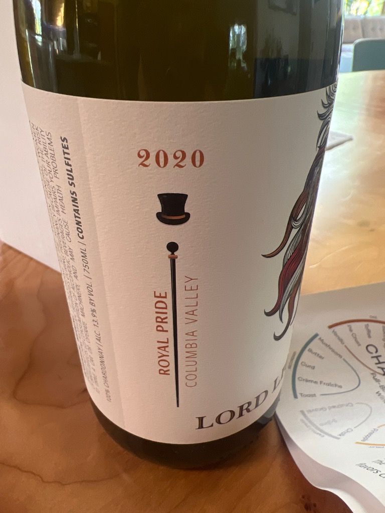 2020 Lord Lion Winery Chardonnay Royal Pride, USA, Washington, Columbia ...