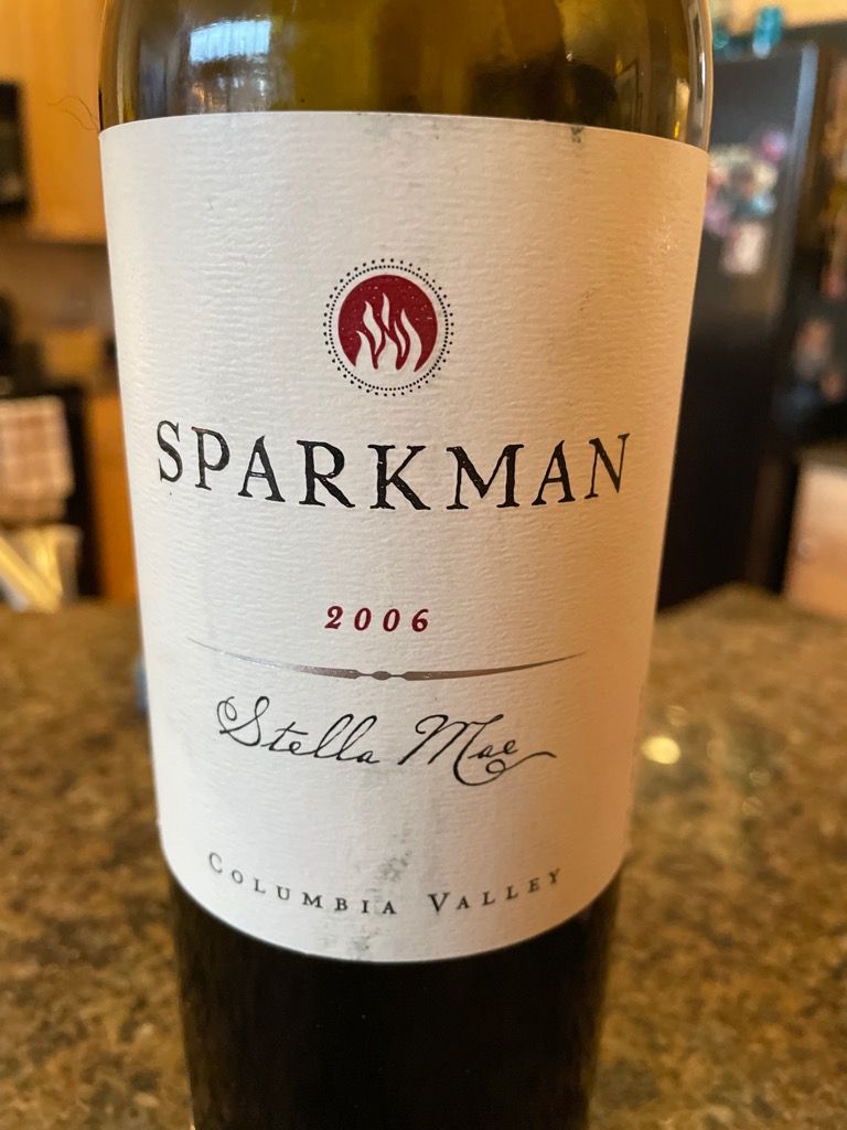 2004 Sparkman Cellars Stella Mae, USA, Washington, Columbia Valley ...